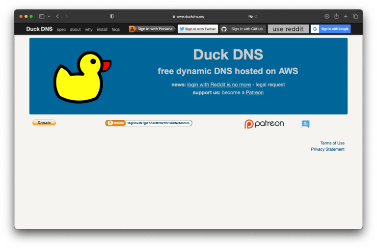 Удаленный доступ Home Assistant Duck Dns Io Home