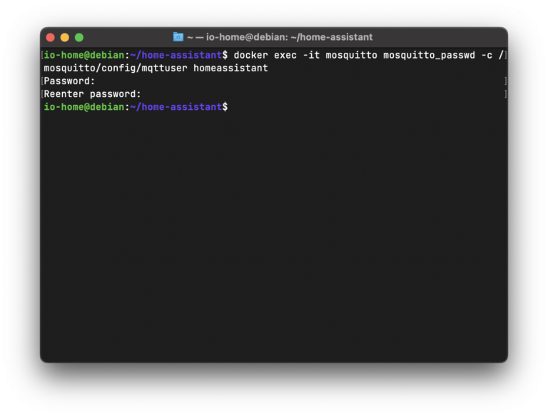 Docker Mosquitto MQTT Home Assistant - IO Home